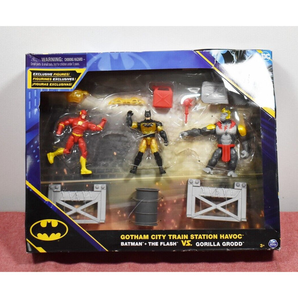 Toys | Batman Dc Gotham City Train Station Havoc Batman And The Flash ...